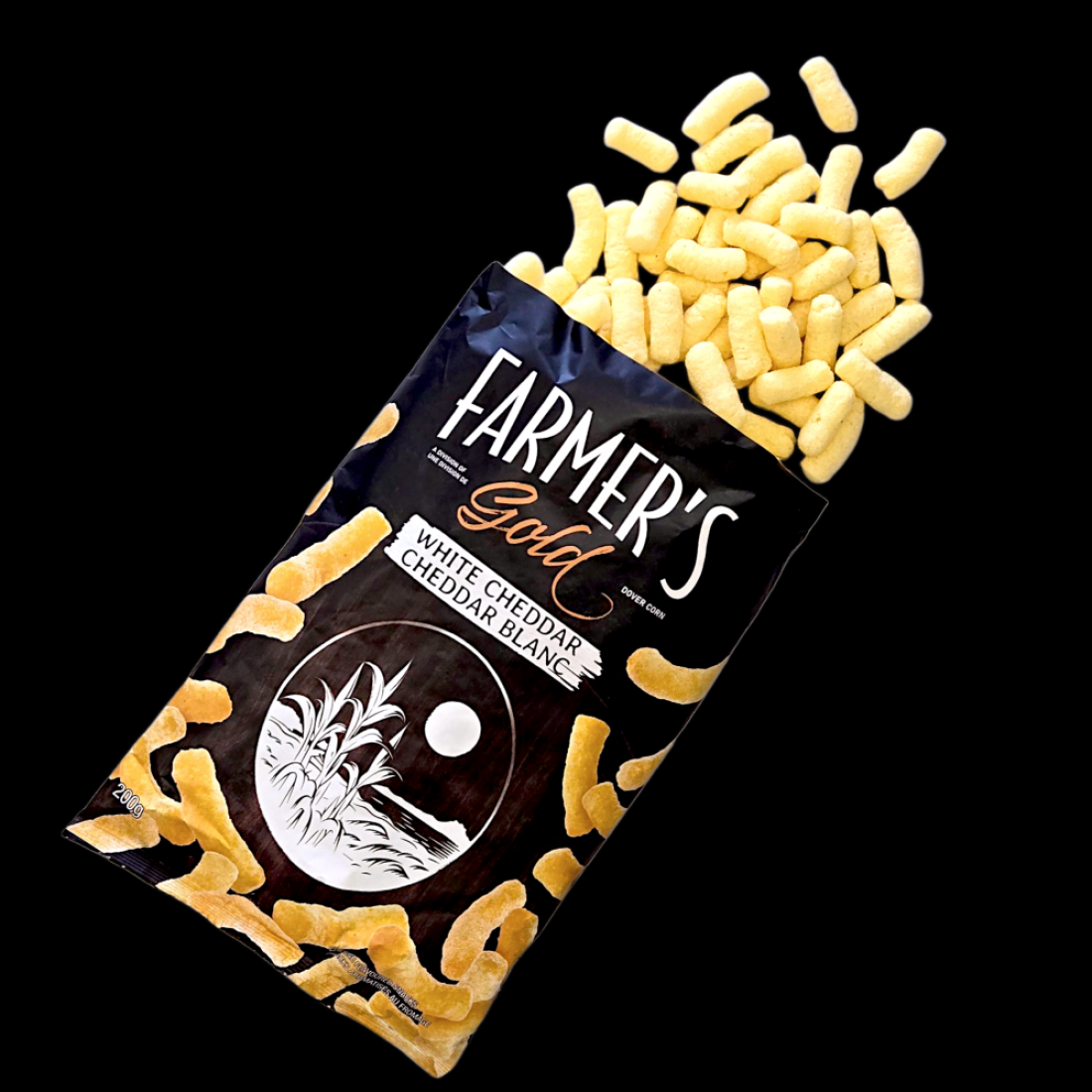 White Cheddar Cheese Snacks - Farmer's Gold - 200 g - Gluten Free